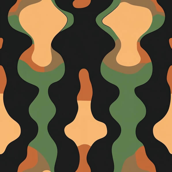Download Abstract Wavy Pattern in Earthy Tones Patterns Online - Creative Fabrica