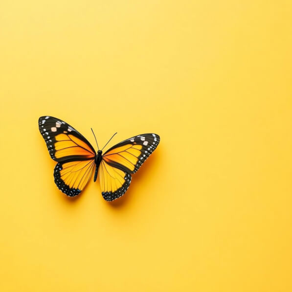 Download Butterfly on Yellow Background Backgrounds Online - Creative ...