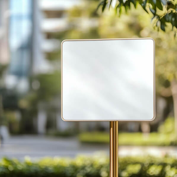 Download Blank Signpost in Outdoor Setting Mockups Online - Creative ...