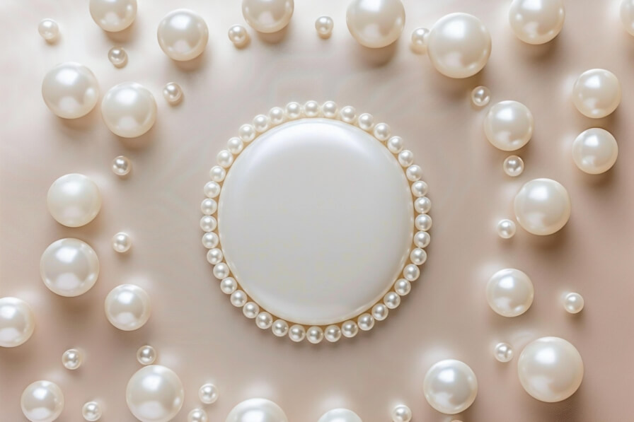 Download Elegant Arrangement of Pearls on Soft Background Backgrounds ...