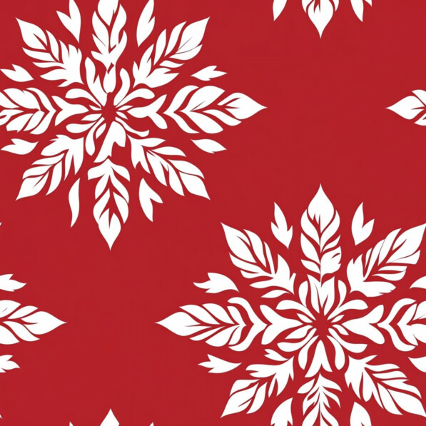 Download Festive Snowflake Pattern on Red Background Patterns Online ...