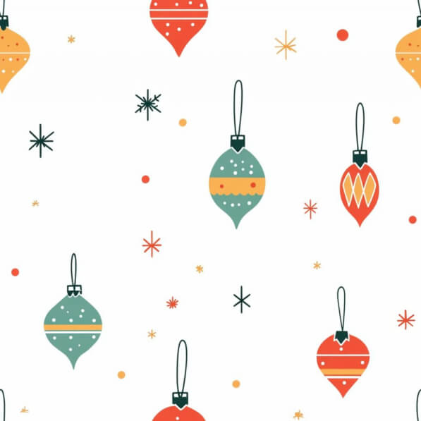 Download Colorful Christmas Ornaments Pattern Patterns Online ...