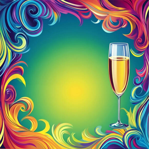 Download Vibrant Abstract Design with Champagne Glass Backgrounds ...