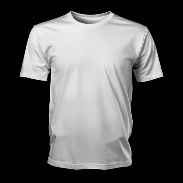 Download Plain White T-Shirt on Black Background Mockups Online ...