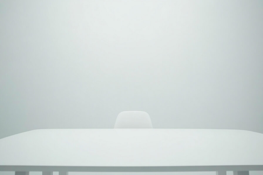 Download Minimalist White Room with Table and Chair Backgrounds Online ...