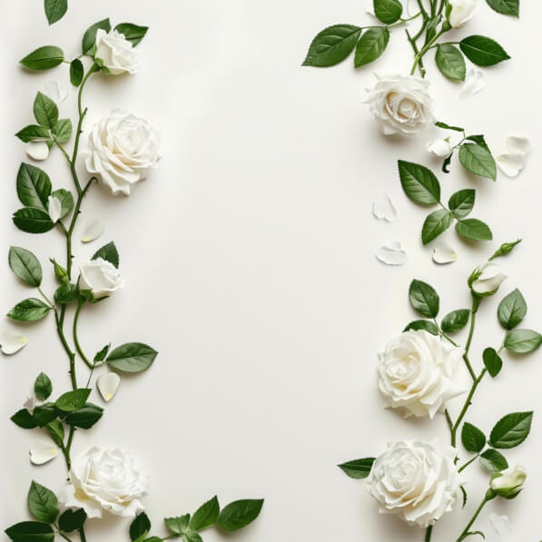 Download White Roses Arrangement on Cream Background Backgrounds Online ...