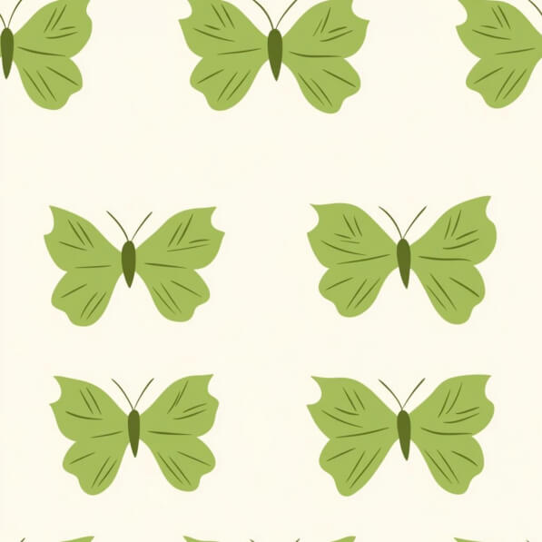 Download Pattern of Green Butterflies on Cream Background Patterns ...