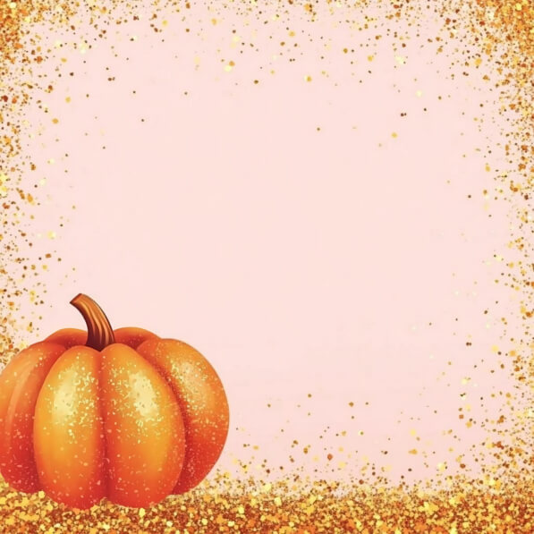 Download Decorative Pumpkin with Glitter Background Backgrounds Online ...