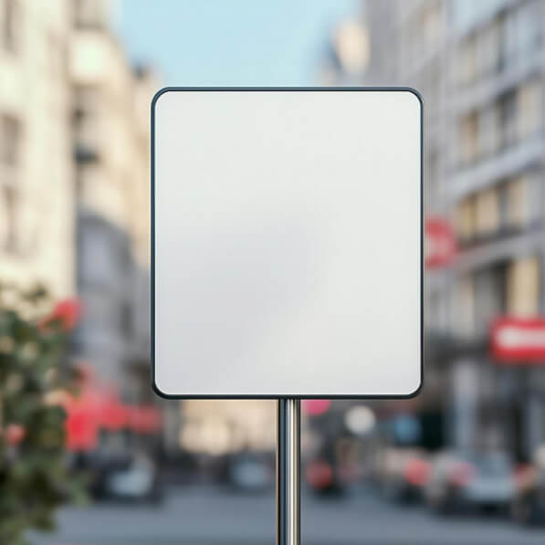 Download Blank Street Sign in Urban Setting Mockups Online - Creative ...
