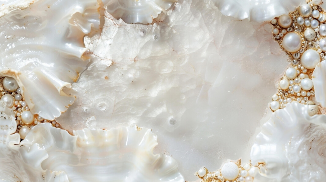 Download Close-up of Shell and Pearls Backgrounds Online - Creative Fabrica