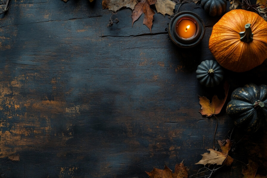 Download Autumn Harvest Decor with Pumpkins and Candle Backgrounds ...