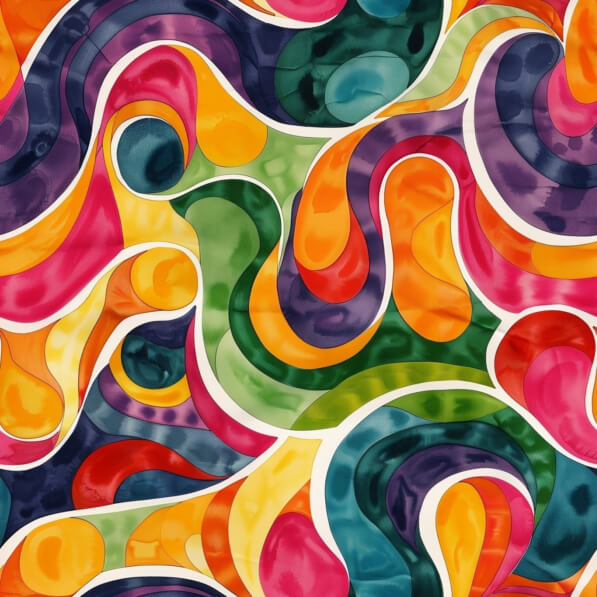 Download Vibrant Abstract Pattern with Flowing Shapes Patterns Online ...
