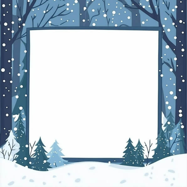 Download Winter Wonderland Frame Backgrounds Online - Creative Fabrica