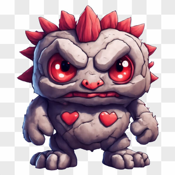 Download Cartoon Rock Monster Character Cartoons Online - Creative Fabrica