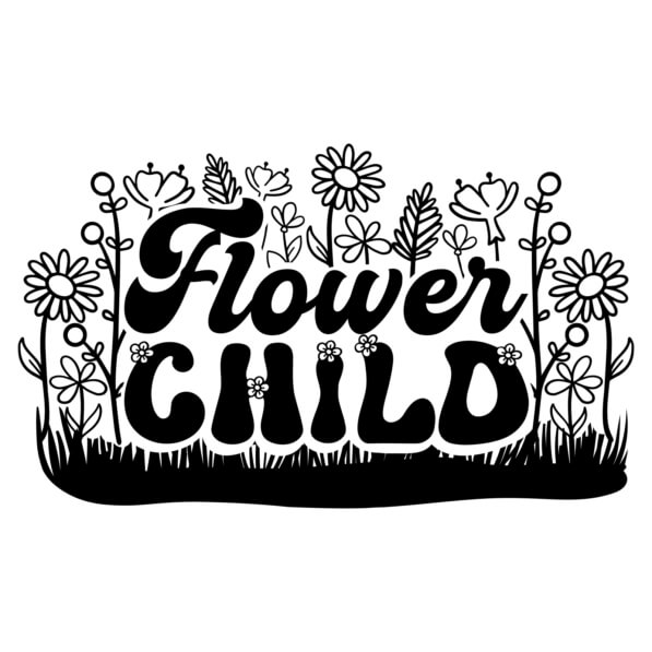 Download Flower Child Typography with Floral Elements Quotes Online ...
