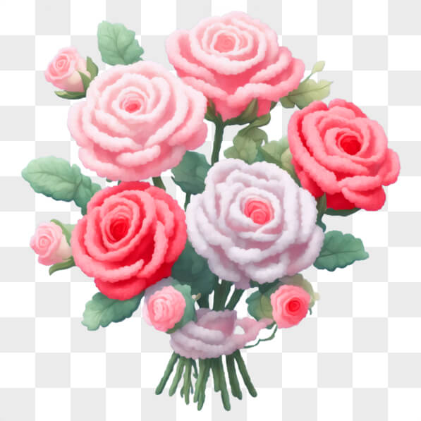 Download Kawaii Rose Bouquet Kawaii Online - Creative Fabrica