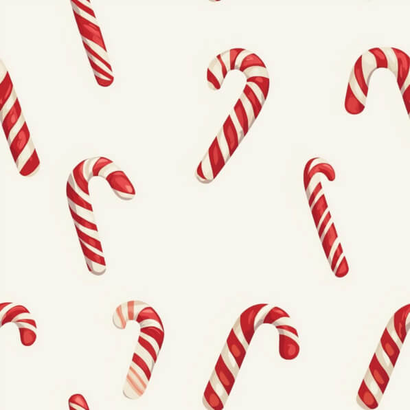 Download Festive Candy Cane Pattern Patterns Online - Creative Fabrica