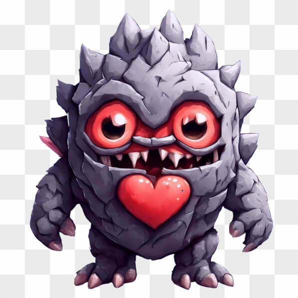 Download Cartoon Rock Monster Character Cartoons Online - Creative Fabrica