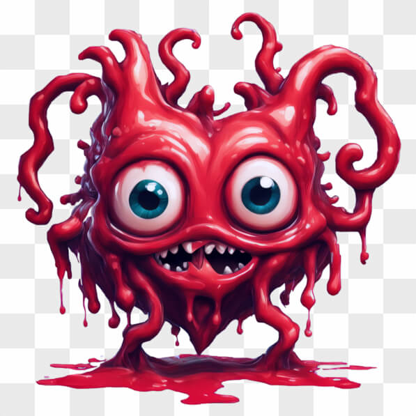 Download Playful Red Creature Cartoons Online - Creative Fabrica