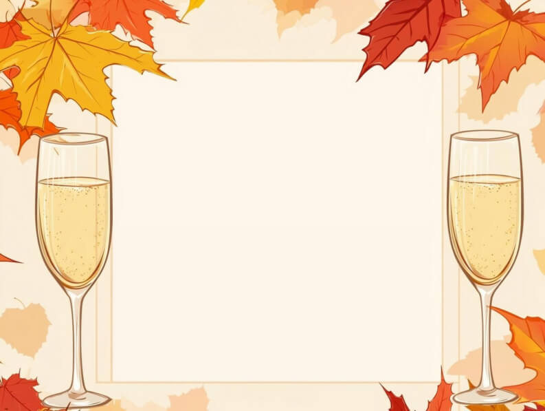 Download Champagne Toast with Autumn Leaves Backgrounds Online ...