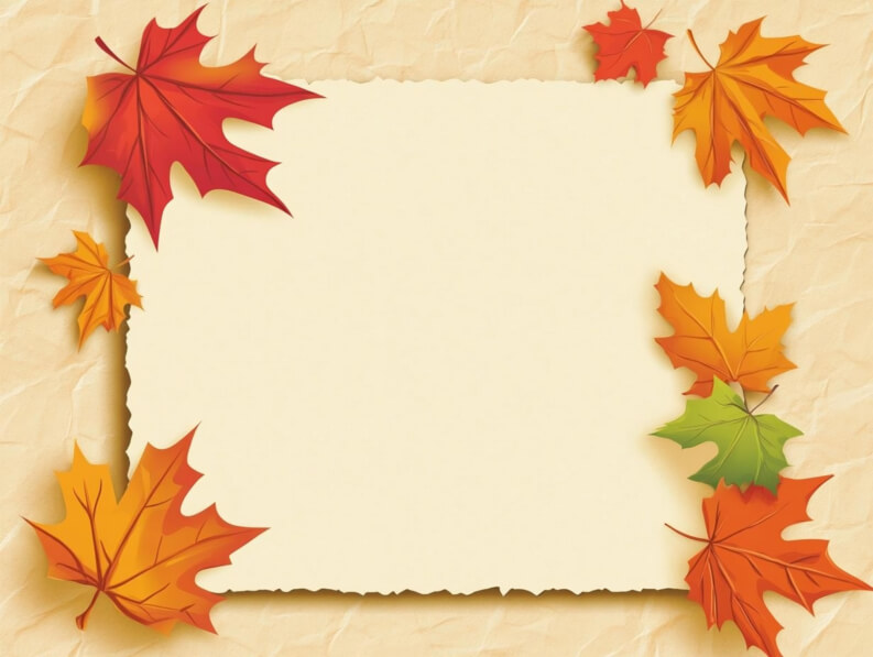 Download Autumn Leaves Border Backgrounds Online - Creative Fabrica