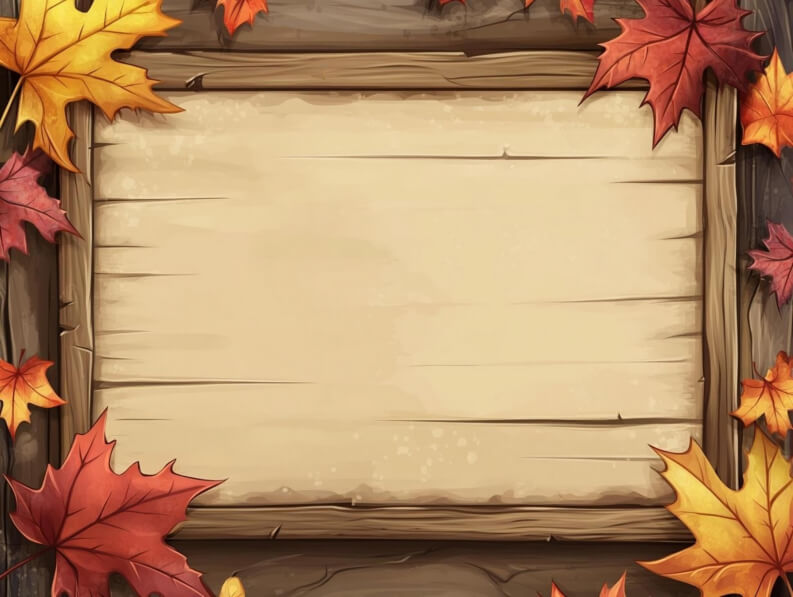 Download Autumn Leaves Framing a Blank Sign Backgrounds Online ...