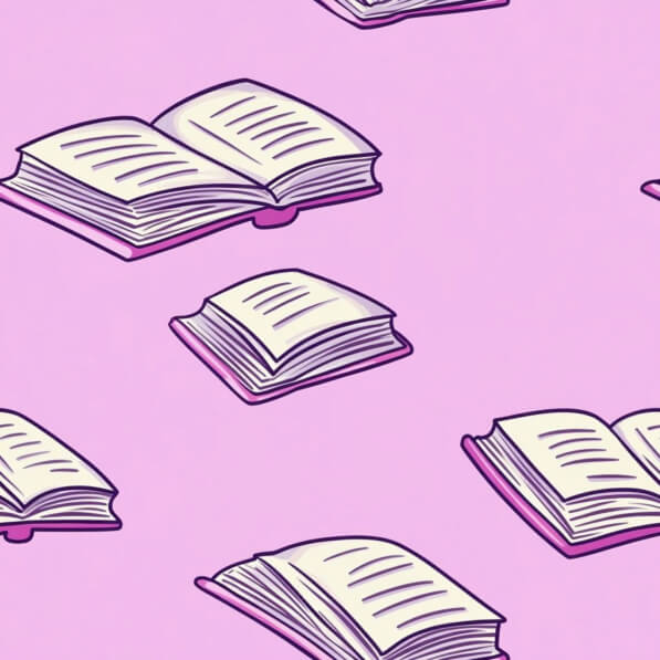 Descarga Patrón de libros abiertos sobre fondo rosa Patrones En Línea ...