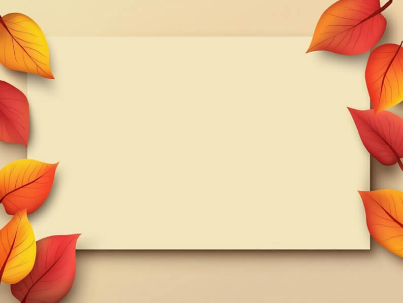 Download Autumn Leaves with Blank Frame Backgrounds Online - Creative ...