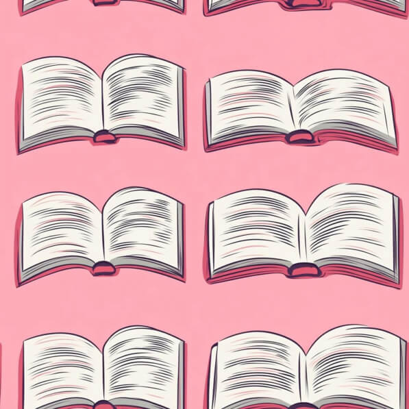 Descarga Patrón de libros abiertos sobre fondo rosa Patrones En Línea ...