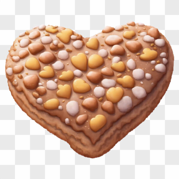 Download Heart-shaped decorated cookie Cartoons Online - Creative Fabrica