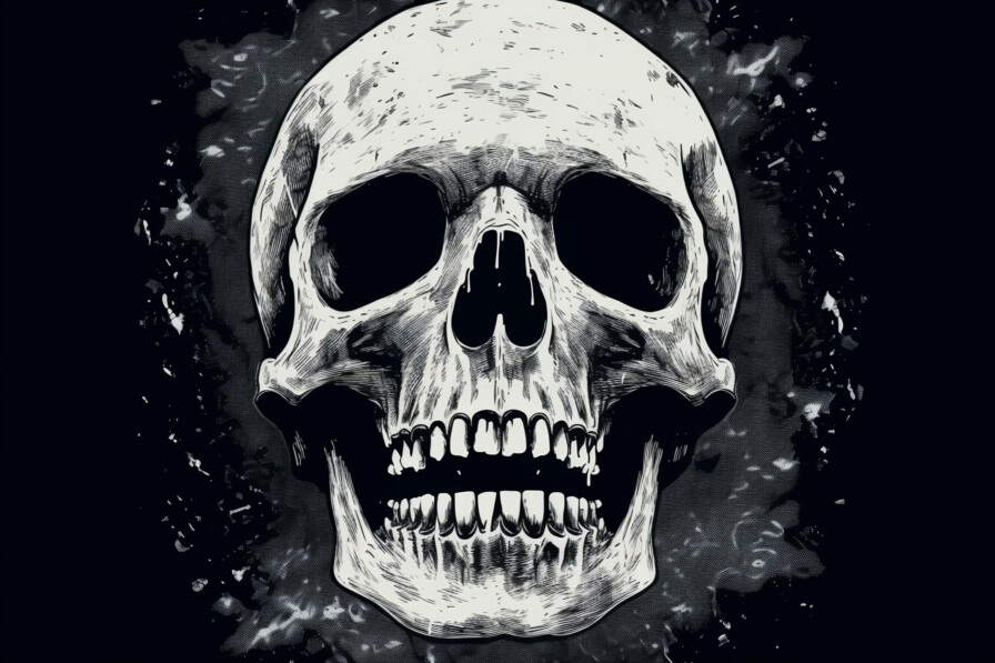 Download Stylized Skull Illustration Backgrounds Online - Creative Fabrica