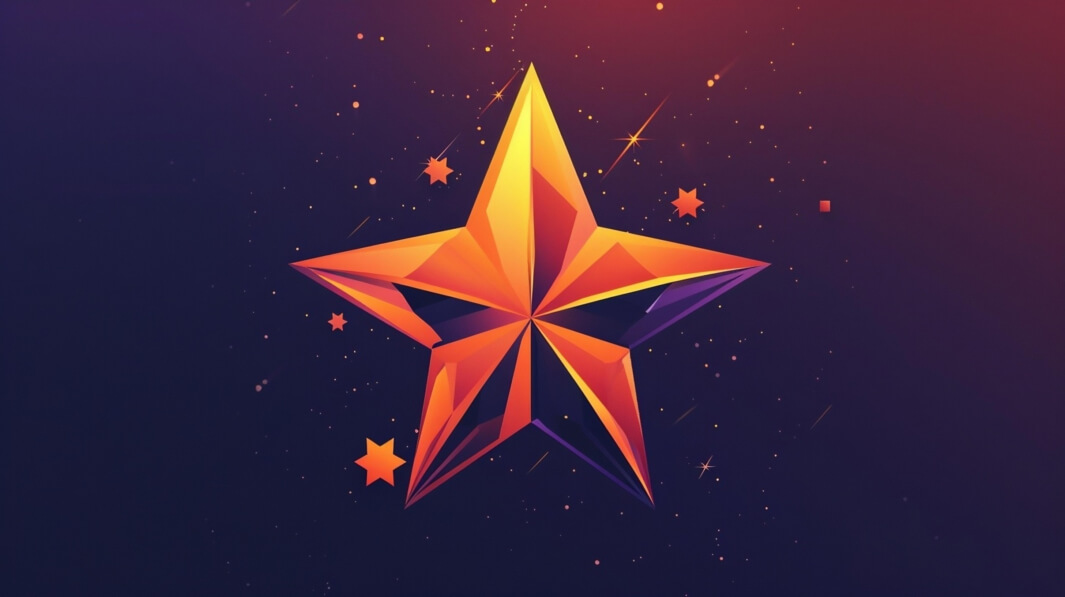 Download Stylized Star with Sparkles Backgrounds Online - Creative Fabrica