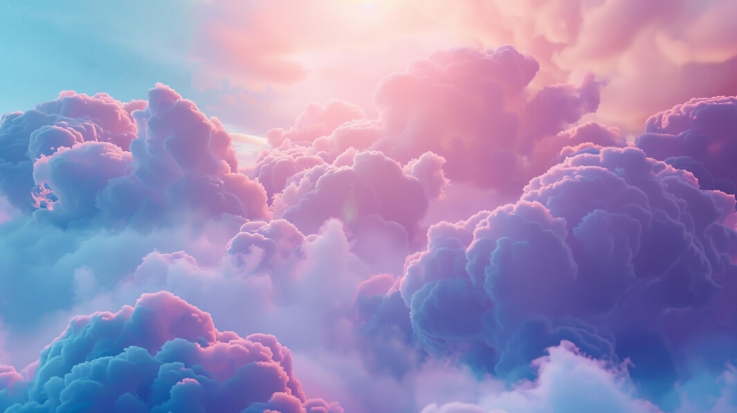 Download Dreamy Clouds at Sunset Backgrounds Online - Creative Fabrica