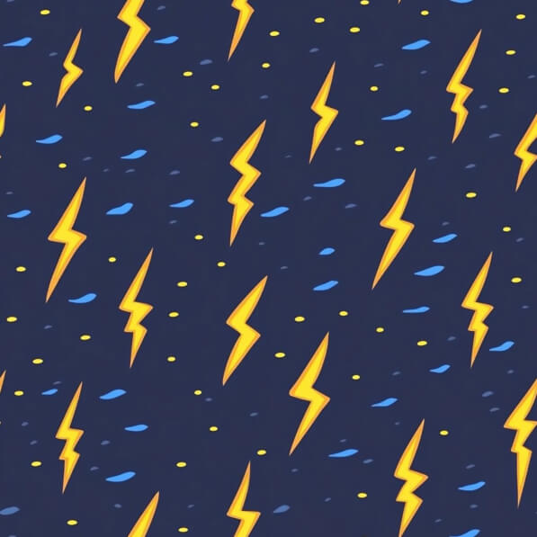 Download Vibrant Lightning Bolt Pattern on Navy Blue Background ...