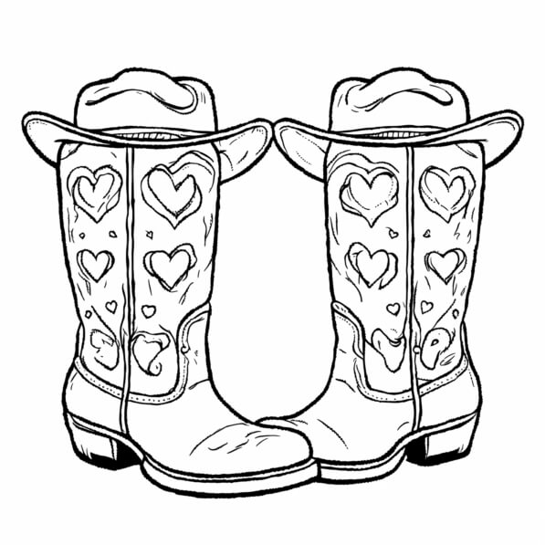 Dibujos Para Colorear De Botas Para Imprimir Dibujos De Botas De