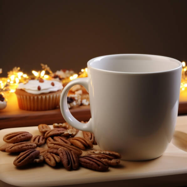 Download Cozy Snack Scene with Cup and Pecans Mockups Online - Creative ...