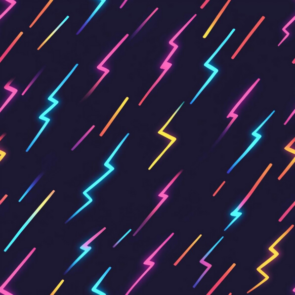 Descarga Patrón de Rayo Colorido sobre Fondo Oscuro Patrones En Línea ...