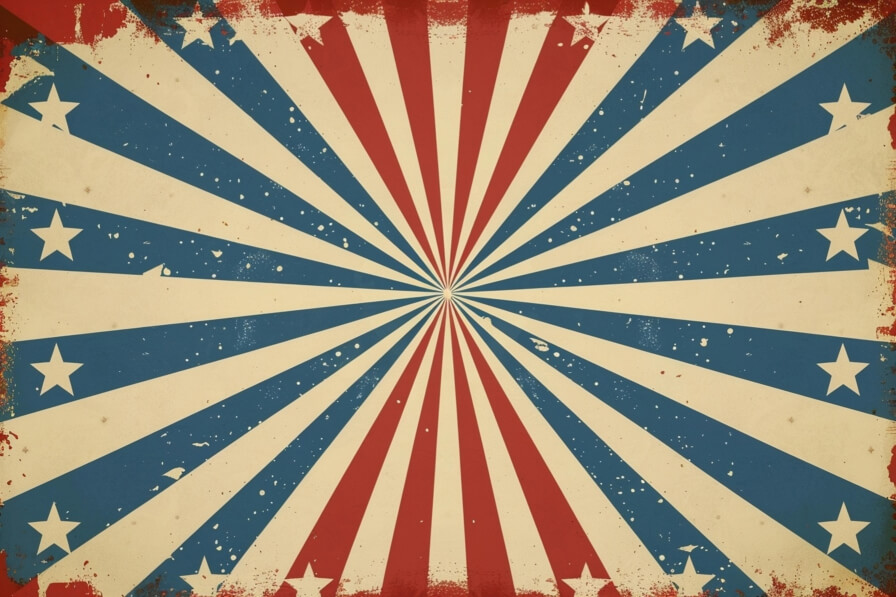 Download Vintage Patriotic Background with Red and Blue Rays ...