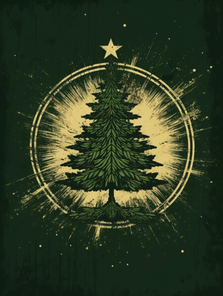 Download Stylized Christmas Tree Illustration Backgrounds Online ...