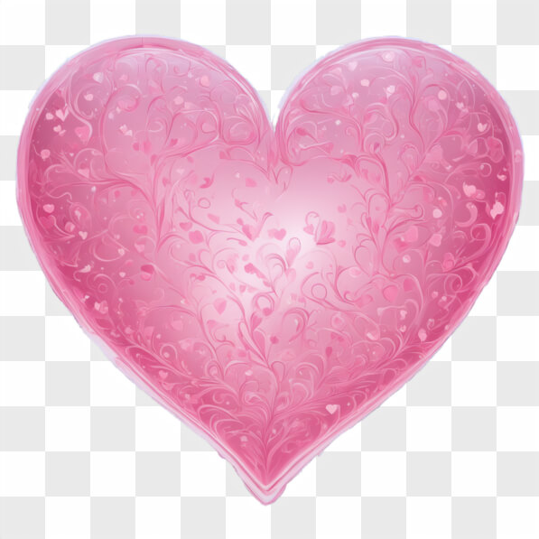 Download Intricate Pink Heart Design Cartoons Online - Creative Fabrica