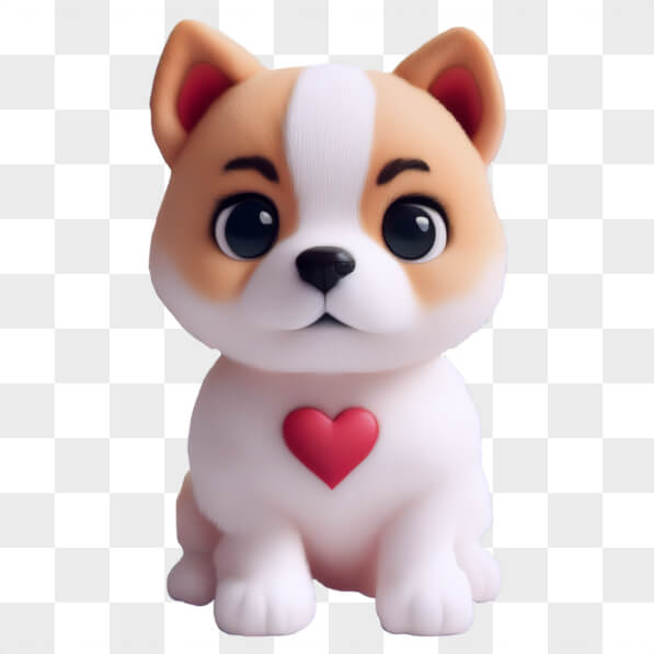 Descarga Perro de dibujos animados con corazón Cartoons En Línea ...