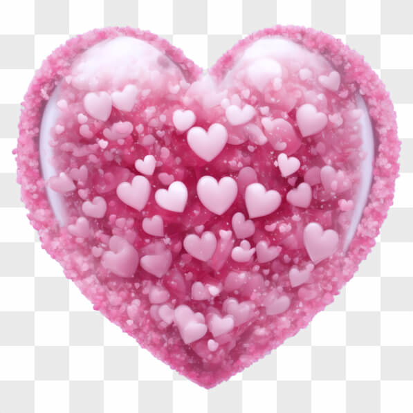 Descarga Diseño de corazón con tonos rosas y corazones más pequeños ...