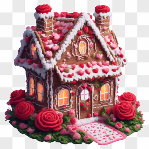 Descarga Casa de Jengibre con Rosas y Corazones Cartoons En Línea ...
