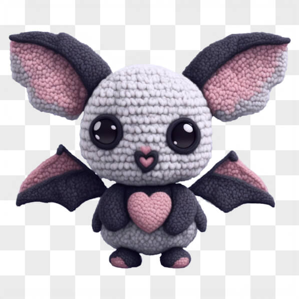 Download Crocheted Bat Plush Toy Cartoons Online - Creative Fabrica
