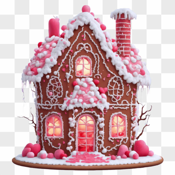 Download Whimsical Gingerbread House with Colorful Decorations Cartoons ...