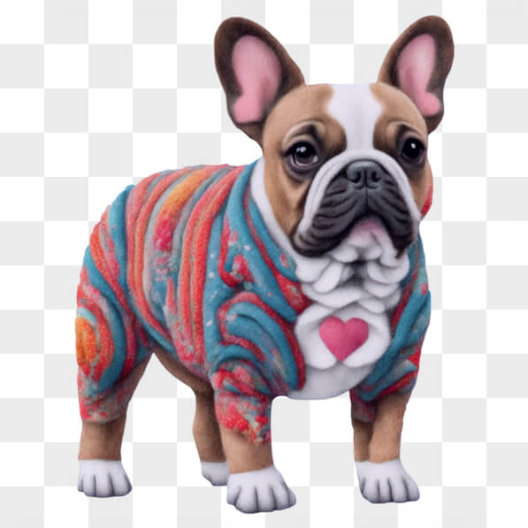 Descarga Bulldog Francés en Suéter Colorido Cartoons En Línea ...