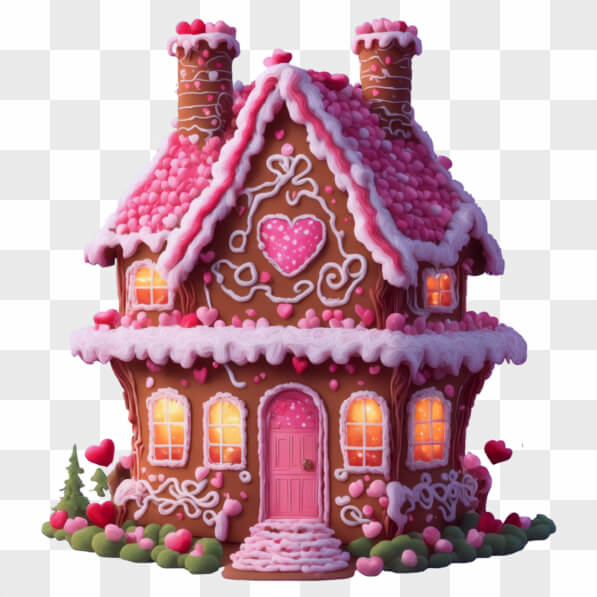 Download Gingerbread House with Candy Decorations Cartoons Online ...