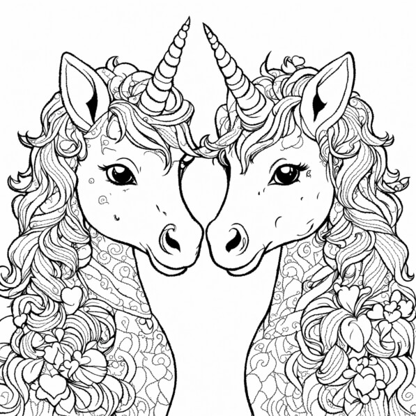 Descarga Ilustración intrincada de unicornio Páginas para colorear En ...
