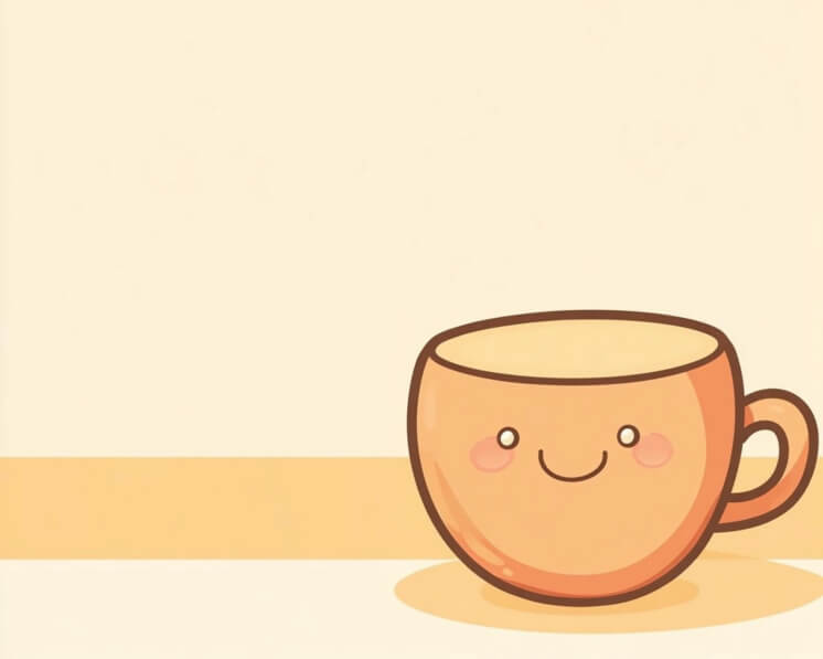 Download Cute Cartoon Mug with Smiling Face Backgrounds Online ...