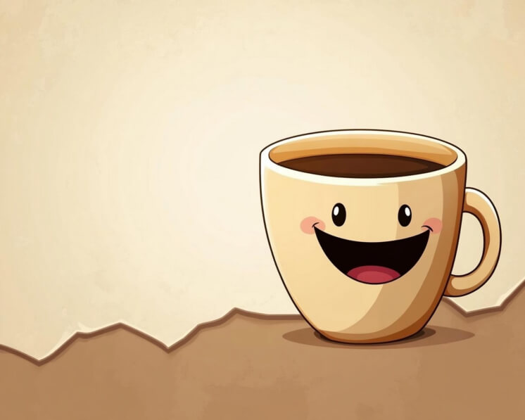 Download Smiling Coffee Cup Illustration Backgrounds Online - Creative ...